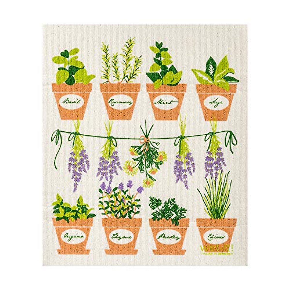 Wet-It! Swedish Dishcloth Set (Herbs Lavender)