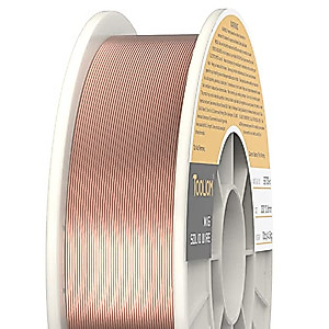 TOOLIOM ER70S-6 .030"(0.8 mm) Mild Steel Mig Solid Welding Wire on 10-Pound Spool for TL-200M TL-250M Pro