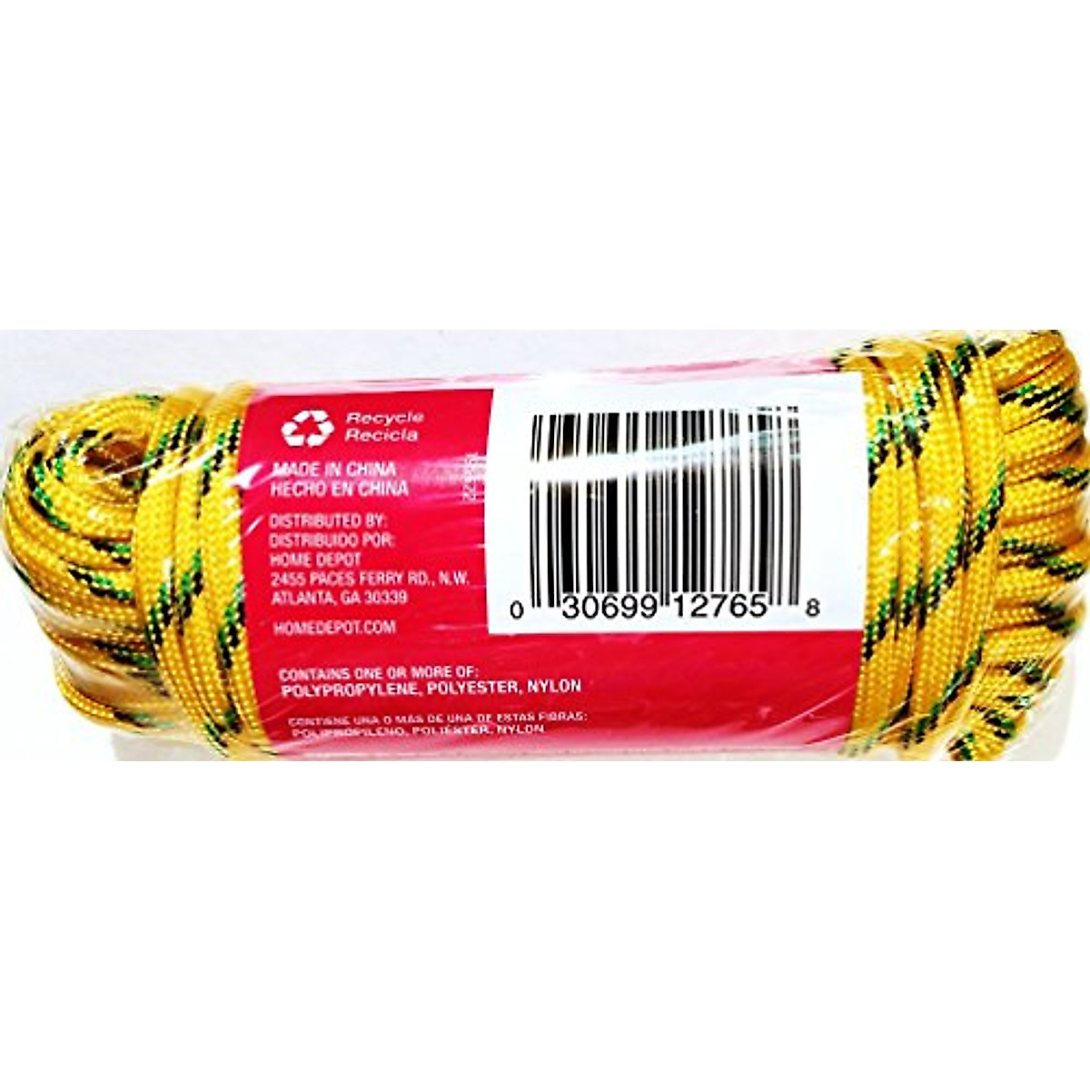 Everbilt Paracord in Yellow, 1/8" x 50'