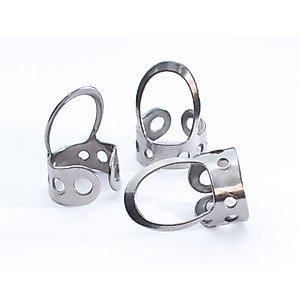 3 x Stainless Steel, Open Design, Metal Finger Picks for Guitar, Banjo, Dobro, etc. Fingerstyle picks. Banjo picks, fingerpicks, finger picks for acoustic guitar. Adjustable large medium or small