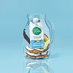 nutpods French Vanilla Creamer - Unsweetened Non Dairy Made from Almonds and Coconuts - Keto Creamer, Whole30, Gluten Free, Non-GMO, Vegan, Sugar Free, Kosher (4-Pack)