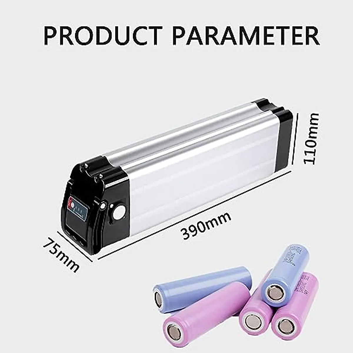 NURCIX E-Bike Pedelec Battery 36V 15.6Ah 577Wh, Suitable for 36V 250W/350W/500W Motors, for MiFa Rex Prophete Aldi Bike, Can Match Phylion/XH370-10J with Charger (36V,15.6AH)