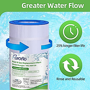 PUROFLO YPS-PAP150 Pool Filter Replace for Pentair CC150, CCRP150, PAP150, PAP150-4, Unicel C-9415, R173216, 59054300, Filbur FC-0687, 160317, 160355, 160352, Predator 150 Cartridge, 150 Sqft, 1 Pack