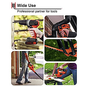 Amityke 3.0Ah Replacement for Black and Decker 20V Battery LBX20, Compatible with 20v Black and Decker Battery 20V Max LBXR20 2Packs