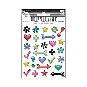 me & my BIG ideas Create 365 The Happy Planner Icons Puffy Stickers