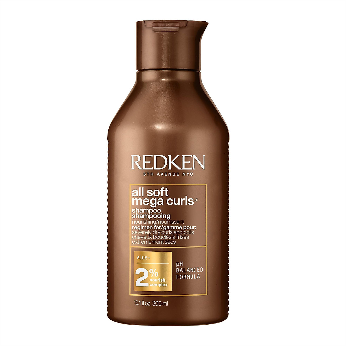 REDKEN All Soft Mega Curls Shampoo | Sulfate Free| For Curly & Coily Hair | Nourishes & Softens Severely Extremely Dry Hair | With Aloe Vera