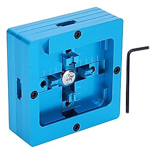 BGA Reballing Rework Station Double Frame Template Stencil Welder Kits 80 x 80mm Soldering Station for Auto Fixing for Large Steel Meshes