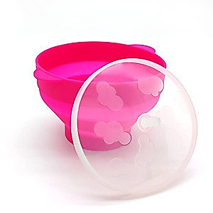 Mini Microwave Popcorn Popper, BPA Free Silicone Popcorn Popper Microwave Collapsible, Microwave Popcorn Maker, Microwave Popcorn Bowl, Dishwasher Safe (Vibrant Pink)