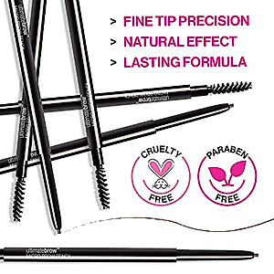 Wet n Wild Ultimate Brow Micro Eyebrow Retractable Pencil, Dark Brown, Ultra Fine 1.5mm Tip, Draws Tiny Brow Hairs