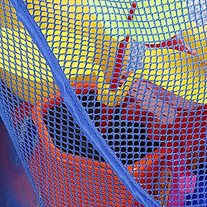 Zcargel Bath Toy Organizer, Kids Bath Toy Storage Net and Corner Shower Caddy Bag with 3 Strong Suction Cups The Bathroom Storage Ideas for Baby Boys and Girls