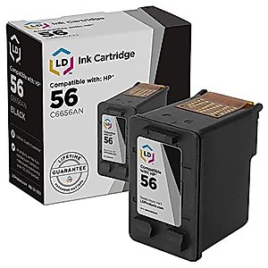 LD Remanufactured Ink Cartridge Replacement for HP 56 C6656AN (Black)