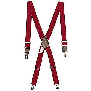 Chef Works Unisex Berkeley Apron Suspenders, Wine, One Size