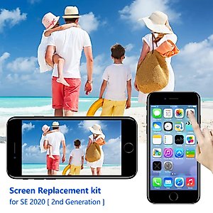 Diykitpl for iPhone 8/ SE 2020 2nd Generation Screen Replacement Black, LCD Touch Screen Digitizer with Repair Tools for A2275, A2298, A2296 with Waterproof Seal+Repair Tools+Screen Protector