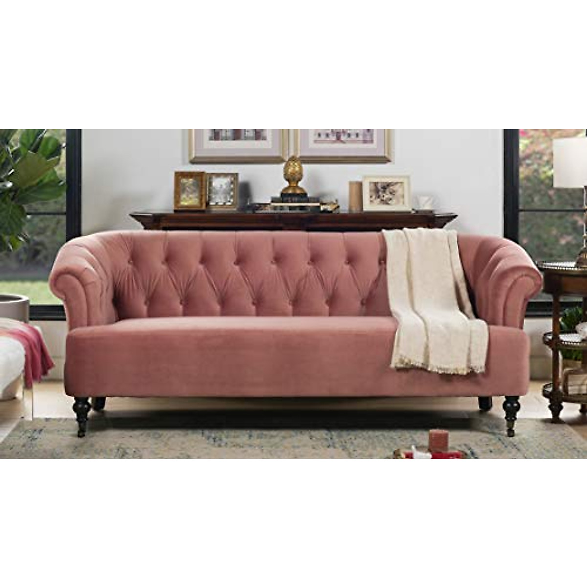 Jennifer Taylor Home Sofa, Ash Rose