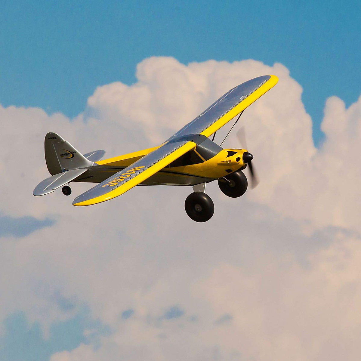HobbyZone RC Airplane Carbon Cub S 2 1.3m BNF Basic (Transmitter, Battery and Charger not Included) with Safe, HBZ32500, Yellow