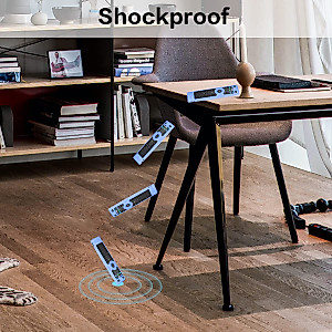 [2 Pack] WQNIDE Silicone Protective Case Cover for Vizio XRT140 Smart TV Remote Control,Shockproof Vizio XRT140 LED QLED HD UHD TV Remote Replacement Case with Lanyard (Red+Grow Blue)