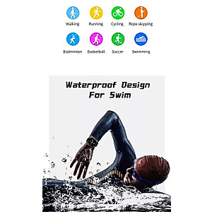 Smart Watch 2022 for Woman and Men, 1.28 ich Full Screen Touch, Activity Trackers Compatible iOS/Android, IP68 Waterproof, Black 1.28 inch VMX1 0