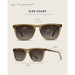 WearMe Pro - Polarized Lens Square Modern Sunglasses for Men