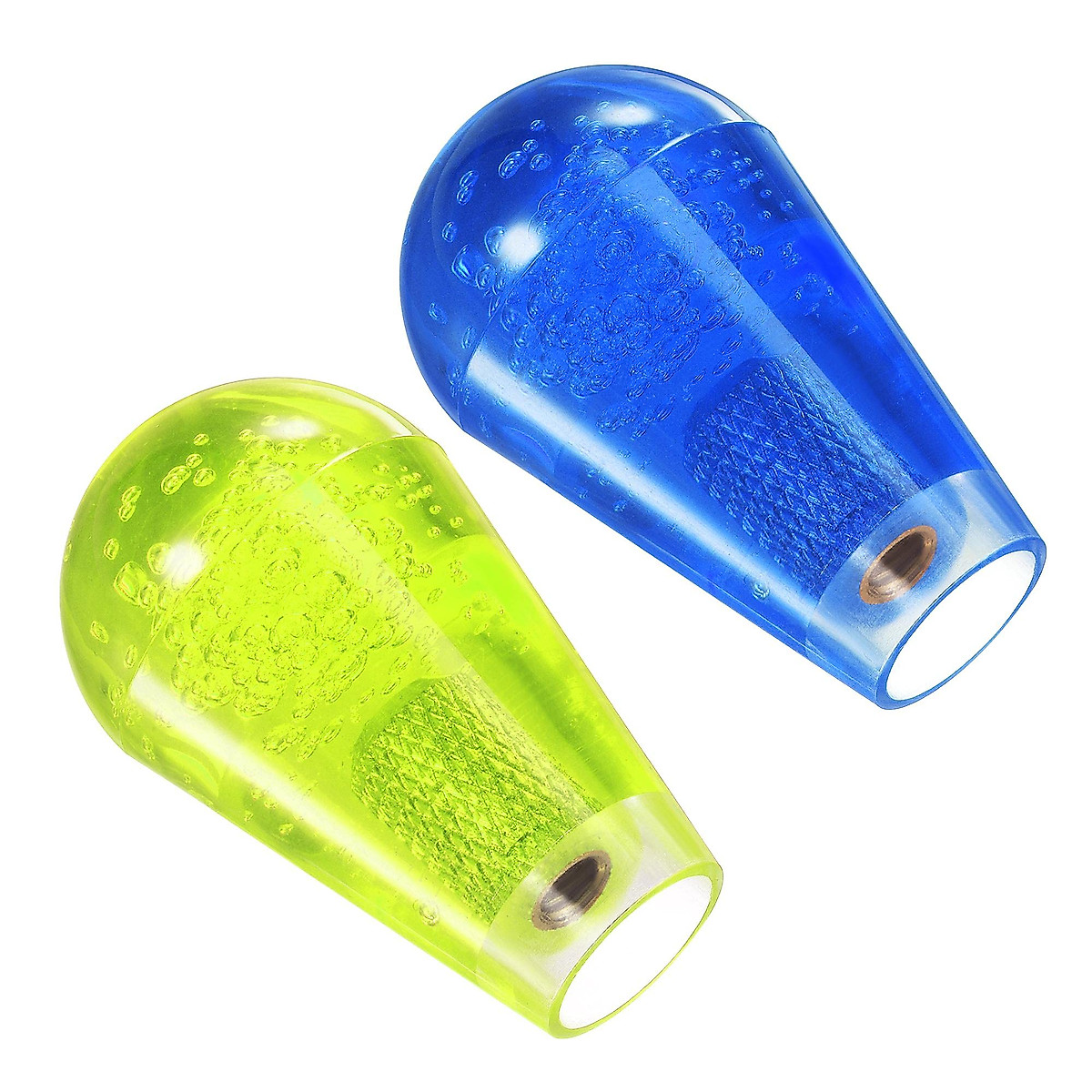 uxcell Ellipse Oval Joystick Head Rocker Ball Top Handle Arcade Game Replacement Yellow Blue