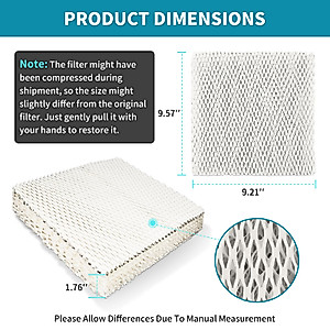 A10 Humidifier Filter Water Panel Replacement for Aprilaire Whole House Humidifier Pad Filters Models 110, 220, 500, 500A, 500M, 550, 550A, 558 Humidifier Wicks Parts & Accessories (Pack of 2)