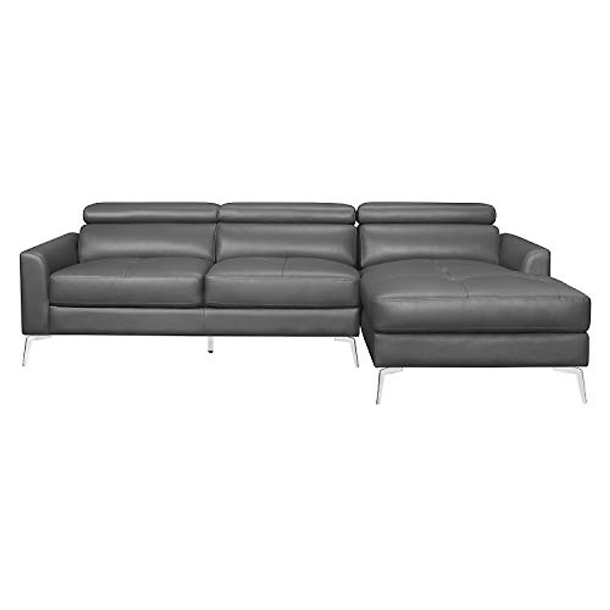 Lexicon Riggi Sectional Sofa Chaise, Gray