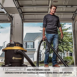 Vacmaster Professional - Professional Wet/Dry Vac, 12 Gallon, Beast Series, 5.5 HP 2-1/2" Hose (VJH1211PF0201) , Black