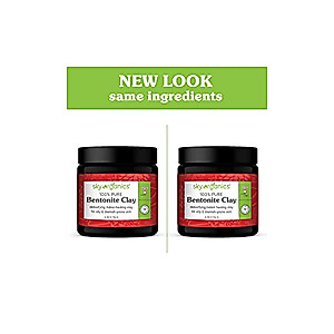 Sky Organics Indian Healing Clay with Detoxifying Bentonite Clay for Face, Helps Remove Impurities, Suitable for Oily or Blemish-Prone Skin, 100% Pure, Vegan & Cruelty-Free Skin Care, 4 Oz.