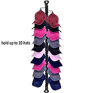 Storage Chain, Toy Organizer Chain, Elasticity Chain 60 inch + 20 Strong Stainless Steel Clips & Hardware, for Your Toy Organizer, Sun Visors, Hats, Scarves, Gloves,etc. Organizes almost anything