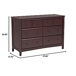 Graco Benton 6 Drawer Double Dresser (Espresso) – Easy New Assembly Process, Universal Design, Durable Steel Hardware and Euro-Glide Drawers with Safety Stops, Coordinates with Any Nursery