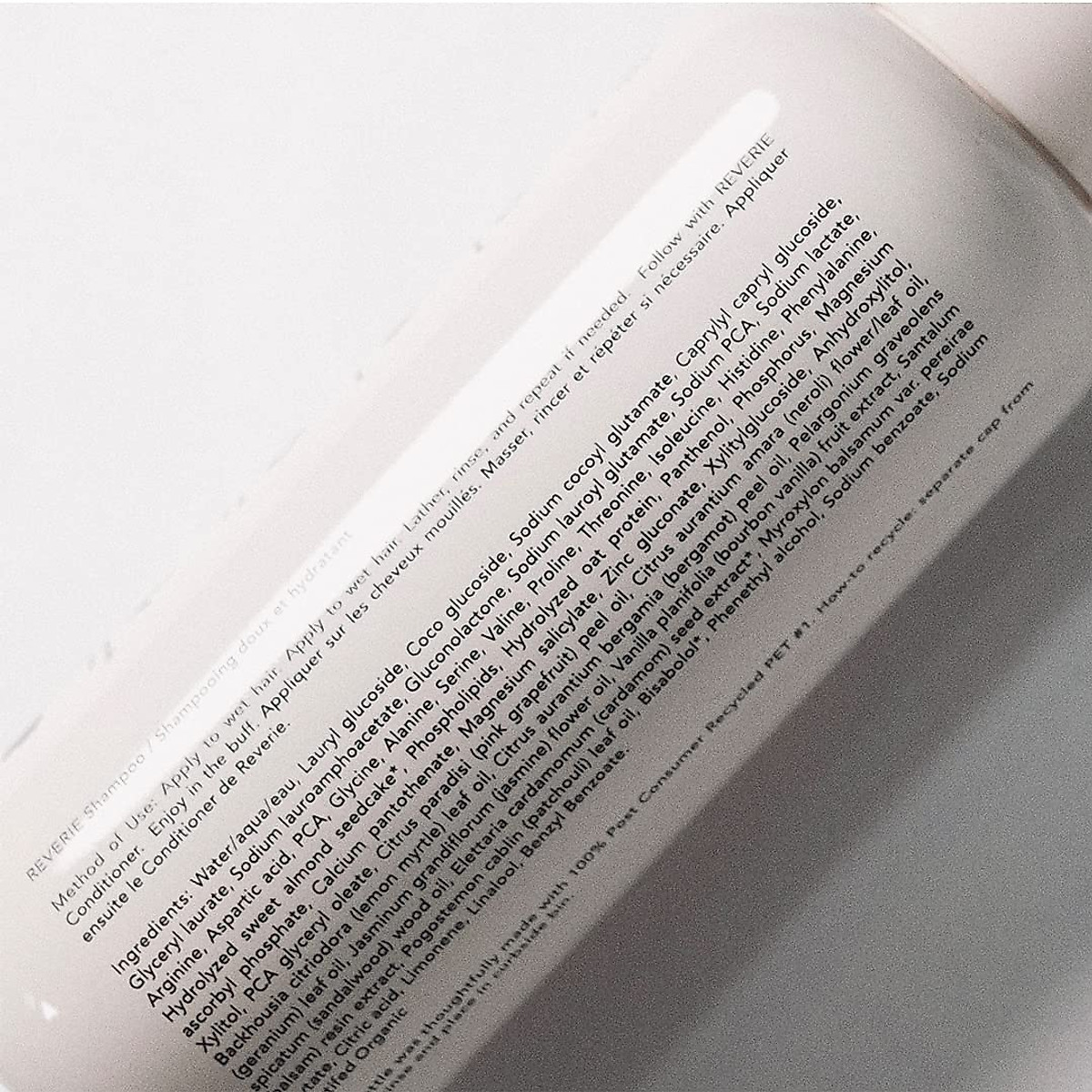 REVERIE - Natural Balancing Shampoo With Sweet Almond Oil + Oat Proteins | Sulfate-Free, Silicone-Free, Color-Safe, Clean Hair Care (Full Size, 8 fl oz | 250 ml)