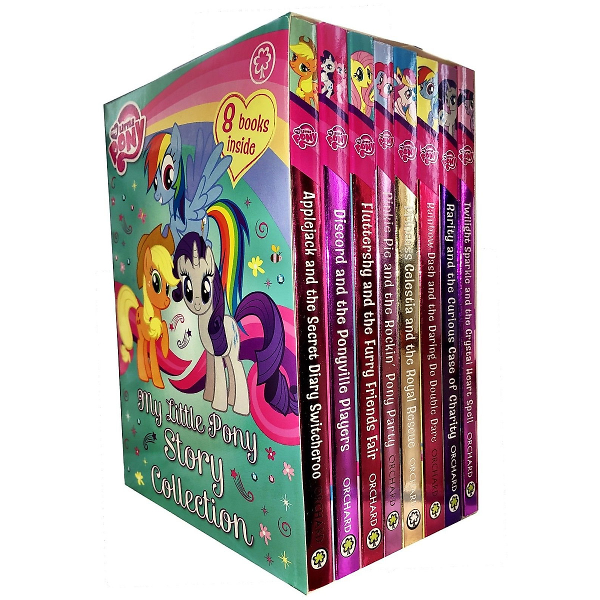 My Little Pony Story Collection 8 Books Box Gift Set ( Twilight Sparkle and The Crystal Heart Spell, Rarity and the Curious case of Charity, Rainbow Dash And the Daring)