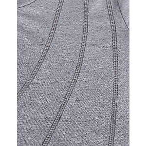 MOQIVGI Workout Tops for Women Short Sleeve Loose Fit Sweat Wicking Round Neck Activewear Yoga Muscle Sprots Gym Shirts Summer Athleisure Womens Clothes Grey Medium