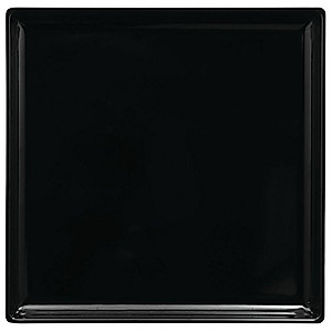 HUBERT® Square Black Melamine Tray - 14" L x 14" W x 1 1/2" H
