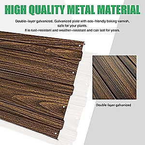 SnugNiture Galvanized Raised Garden Bed 8x4x1FT Outdoor Large Metal Planter Box Steel Kit for Vegetables, Flowers, Herbs, and Succulents