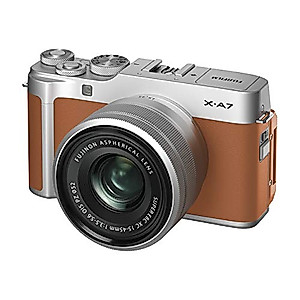 Fujifilm X-A7 Mirrorless Digital Camera w/XC15-45mm F3.5-5.6 OIS PZ Lens, Camel