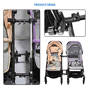 Wallfire Baby Stroller Connectors Universal Baby Cart Pushchair Connectors
