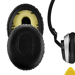 Geekria QuickFit Replacement Ear Pads for Bose On-Ear OE, OE1 Headphones Ear Cushions, Headset Earpads, Ear Cups Cover Repair Parts (Black)