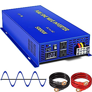 XYZ INVT 5000 Watt Pure Sine Wave Inverter 24V DC to AC 110V 120V, 5000W Power Inverter Surge 10000W Power Converter for Solar System. (5000W 24V)