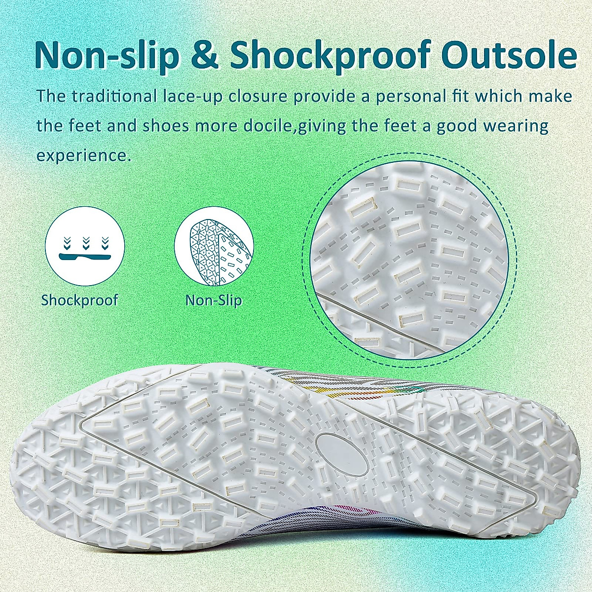 Indoor Soccer Shoes Mens Soccer Cleats Women Football CleatsTurf Soccer Shoes Men High Top Football Boots Tacos de Futbol para Hombre Zapatos de Futbol para Hombres Futsal Shoes High Top Shoes TF