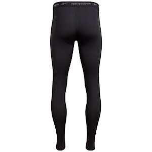 Reebok Mens Compression Pants – Athletic Base Layer Mens Leggings Thermal Pants - Performance Compression Tights for Men S-XL, Size Small, Black