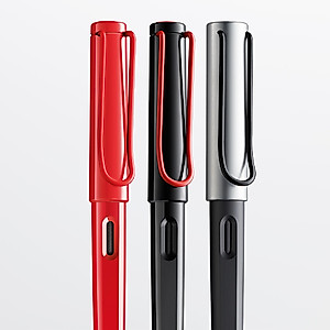 Lamy joy AL - calligraphy fountain pen with ergonomic grip & polished steel nib in line width 1.5 mm - Calligraphy Fountain Pen with ribbon nib - incl. ink cartridge T 10 blue