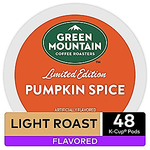 Green Mountain Pumpkin Spice Flavor Coffee, Keurig K-Cups, 48 Count