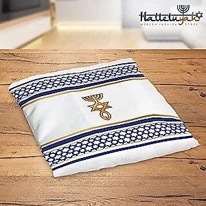 HalleluYAH Messianic Tallit Prayer Shawl 72"x 22" with Bag For Men & Women | Designed in Israel