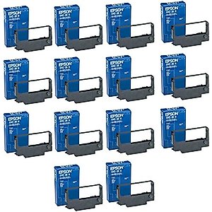 Epson ERC-38B Ribbon Cartridge Black - 14 Pack in Retail Packing