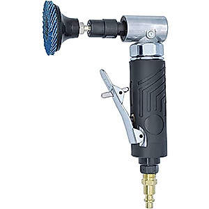 1/4 Inch Angle Air Die Grinder, Mini Angle Air Grinder With 9 Pcs 2 Inch Roll Lock Polishing and Sanding Discs For Air Die Grinder Kit Pneumatic Tools By BOWD