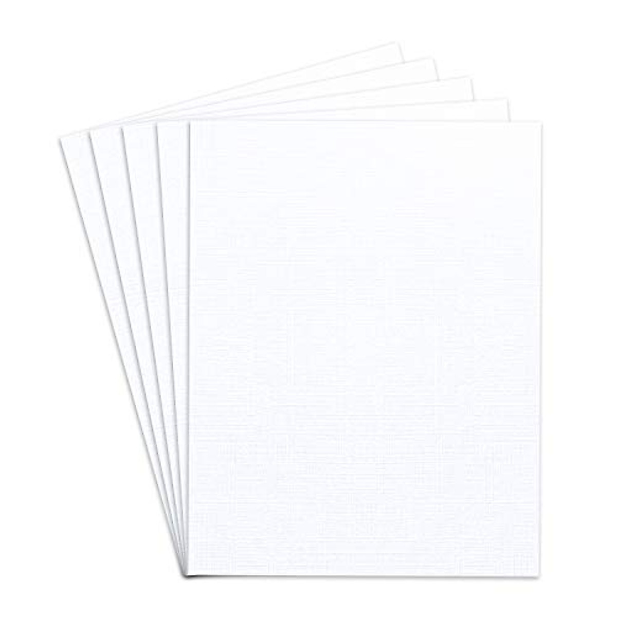 White Linen Textured Specialty Cardstock | Blank Thick 8 1/2 X 11 Heavyweight Card Stock for Wedding Invitations, Announcements, Greeting Cards | 80lb Cover (216gsm) | 50 Sheets
