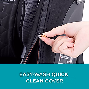 Evenflo Revolve360 Extend All-in-One Rotational Car Seat with Quick Clean Cover (Rowe Pink)