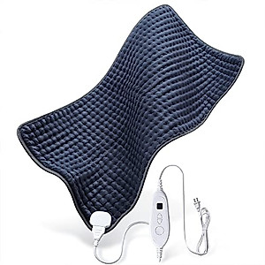 Heating Pad for Back Pain Relief, 17" X 33" XXX-Large Heating Pads for Cramps, Neck and Shoulder,Electric Heating Pad XL with 6 Fast Heating Settings,Moist Dry Heat Options,Auto-Off,Machine Washable