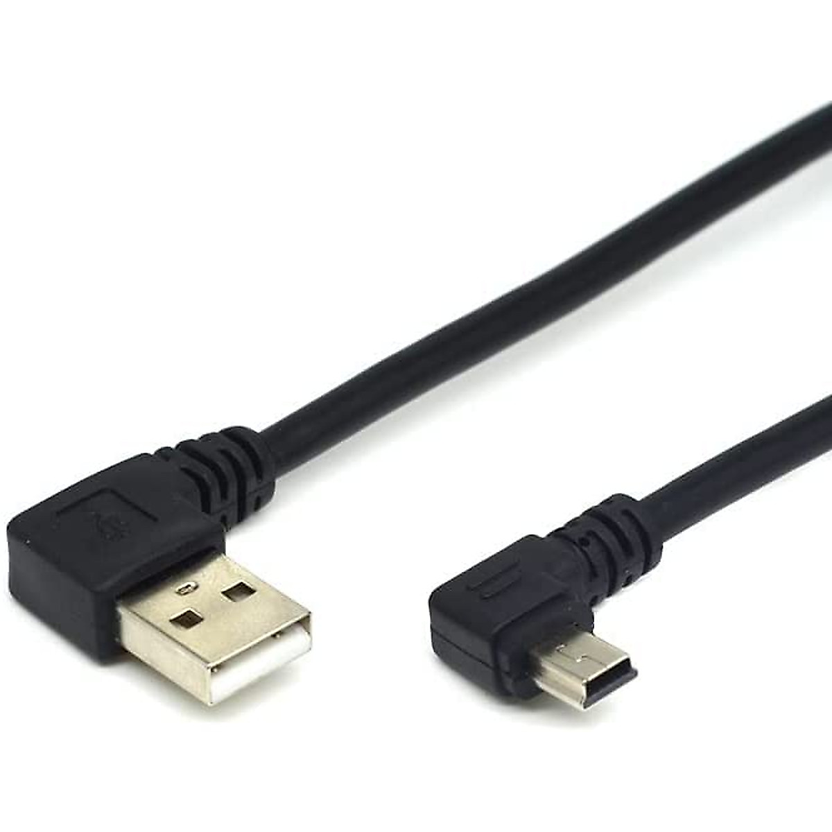 LBSC Mini USB Cable USB Male to Male Mini b Cable Right Angle 90 dgree USB Extension Mini USB Cord for Kodak Canon ELPH Nikon coolpix Camera ps4 ps3 Controller Garmin GPS Charger Cable