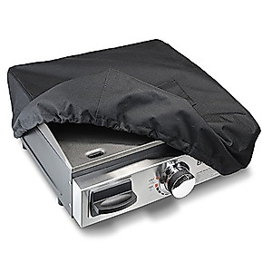 Blackstone 17 inch Griddle Cover and Carry Bag Water Resistant 600D Polyester Heavy Duty Flat top 17" Gas Grill Cover Accessory Exclusively Fits Blackstone 17" Griddle Cooking Station Without Hood